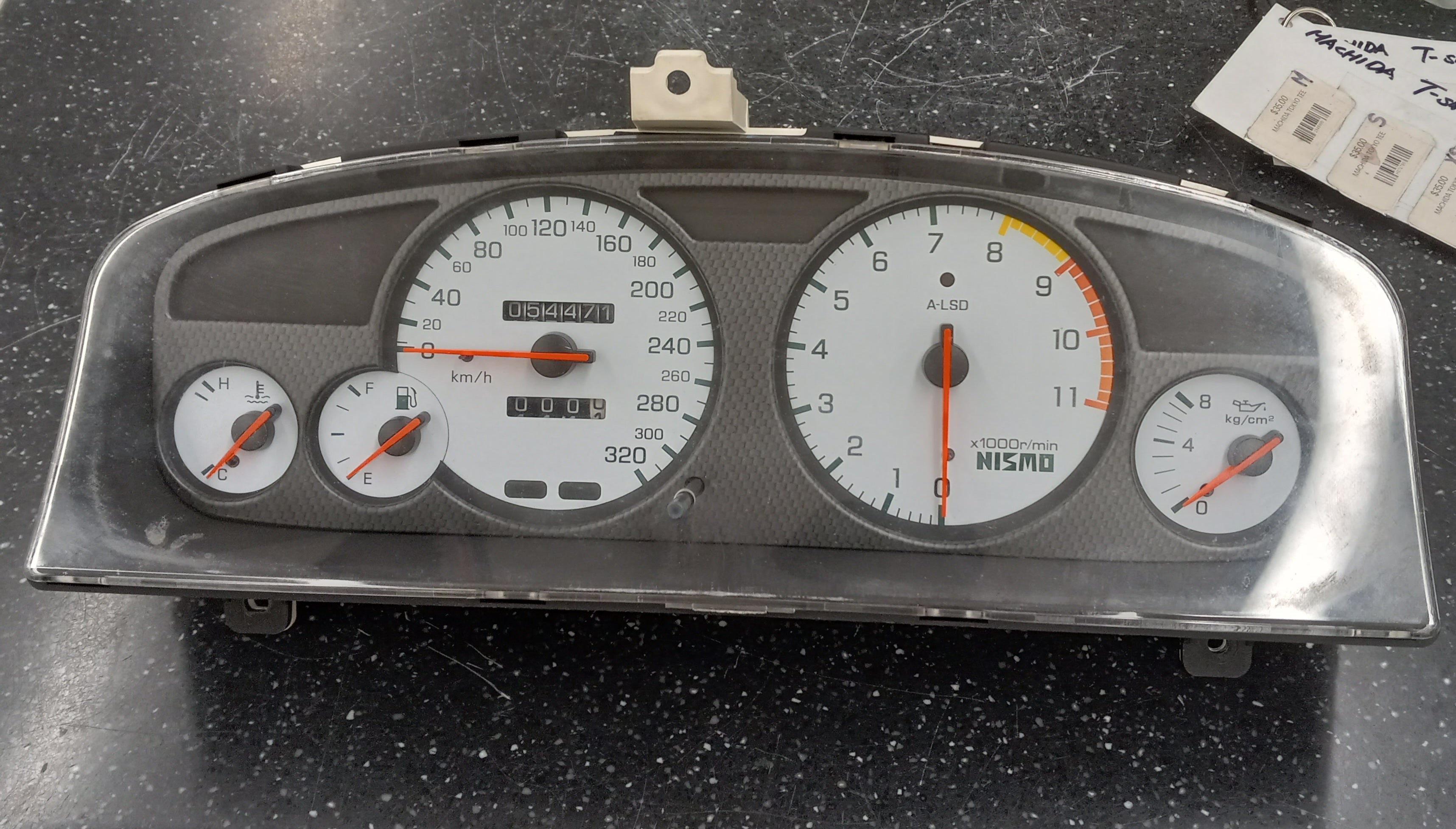 Nismo Cluster for BNR33 GTR Broken Tab and lens #0514 | UP GARAGE ...