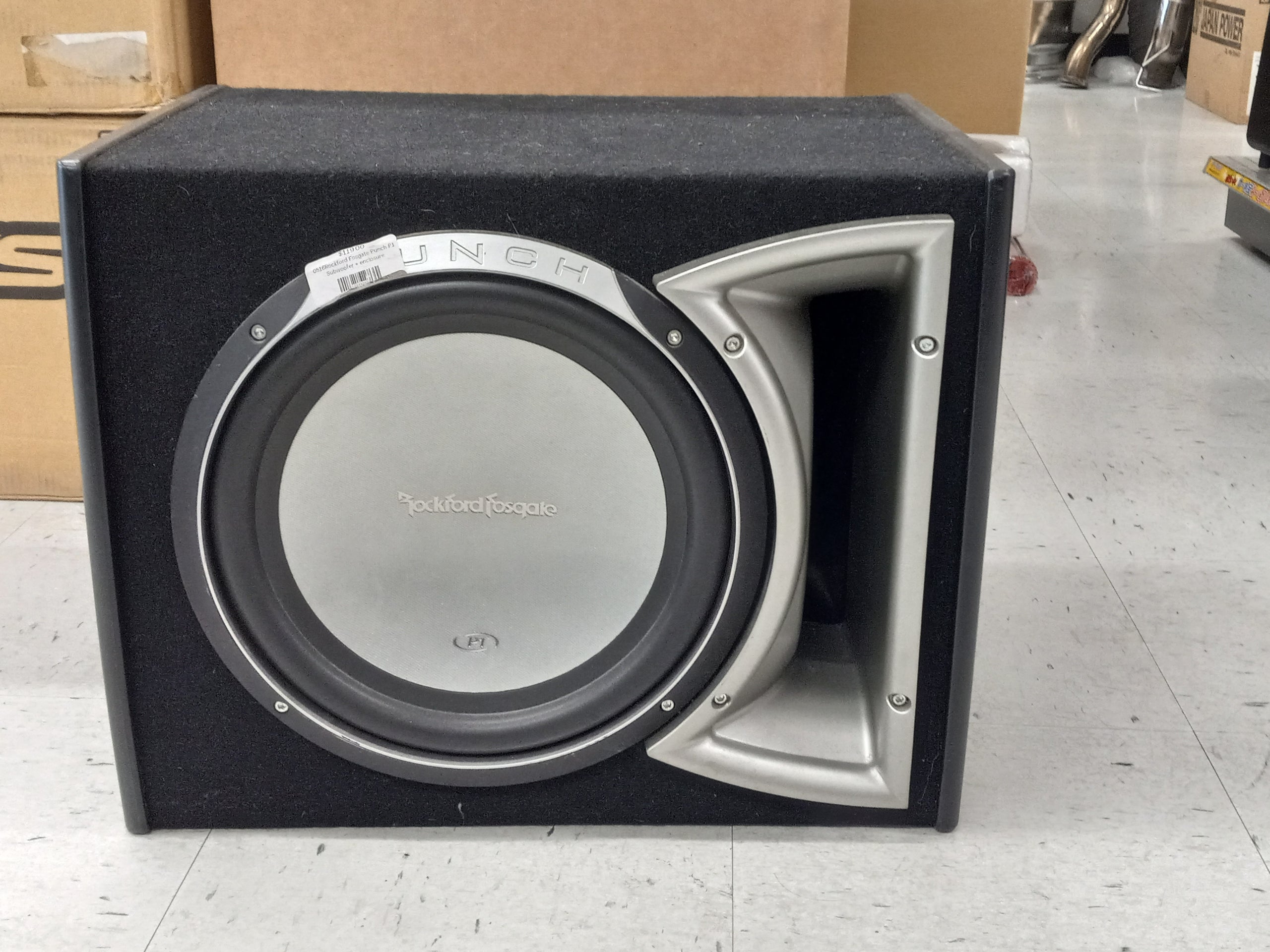 Rockford Fosgate Punch P1 Subwoofer + enclosure #0516 | UP GARAGE ...
