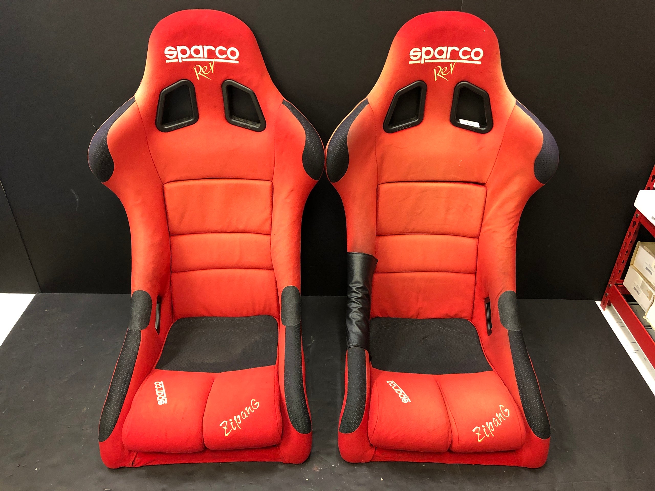 Sparco Rev Red Bucket Seats #0603,0303 | UP GARAGE Garden Grove