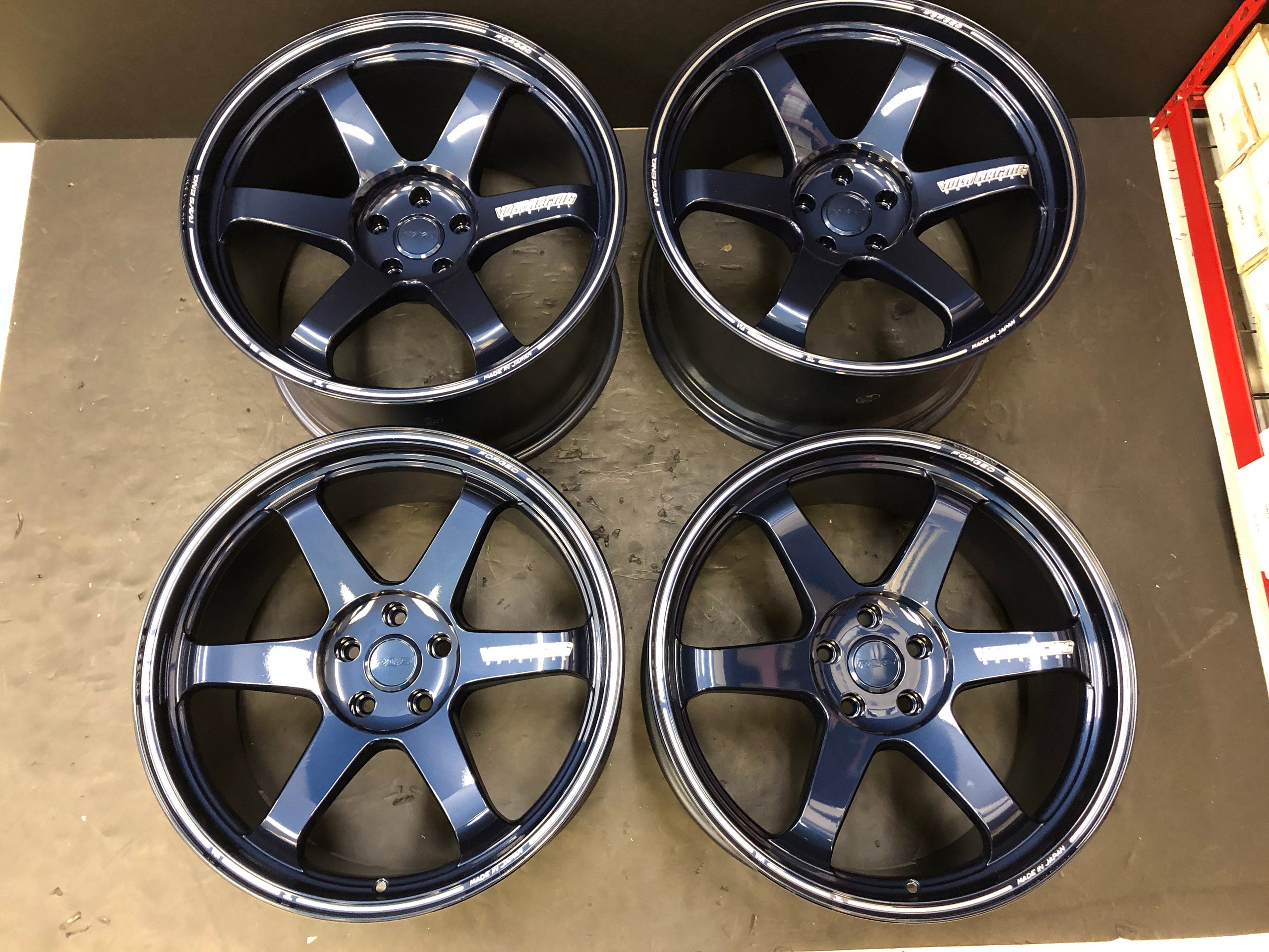 RAYS Volk Racing TE37 Ultra Mag Blue #0527 | UP GARAGE Garden Grove